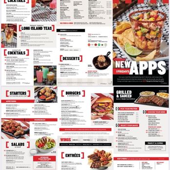 Tgi Fridays Menu