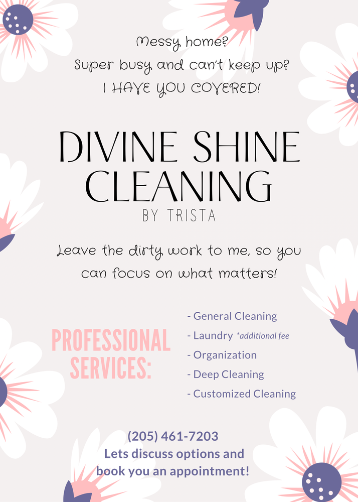 DIVINE SHINE CLEANING - Updated August 2024 - Birmingham, Alabama - Home Cleaning - Phone Number ...