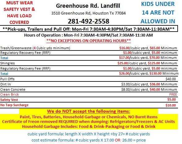 GREENHOUSE ROAD LANDFILL - Updated December 2025 - 3510 Greenhouse Rd ...