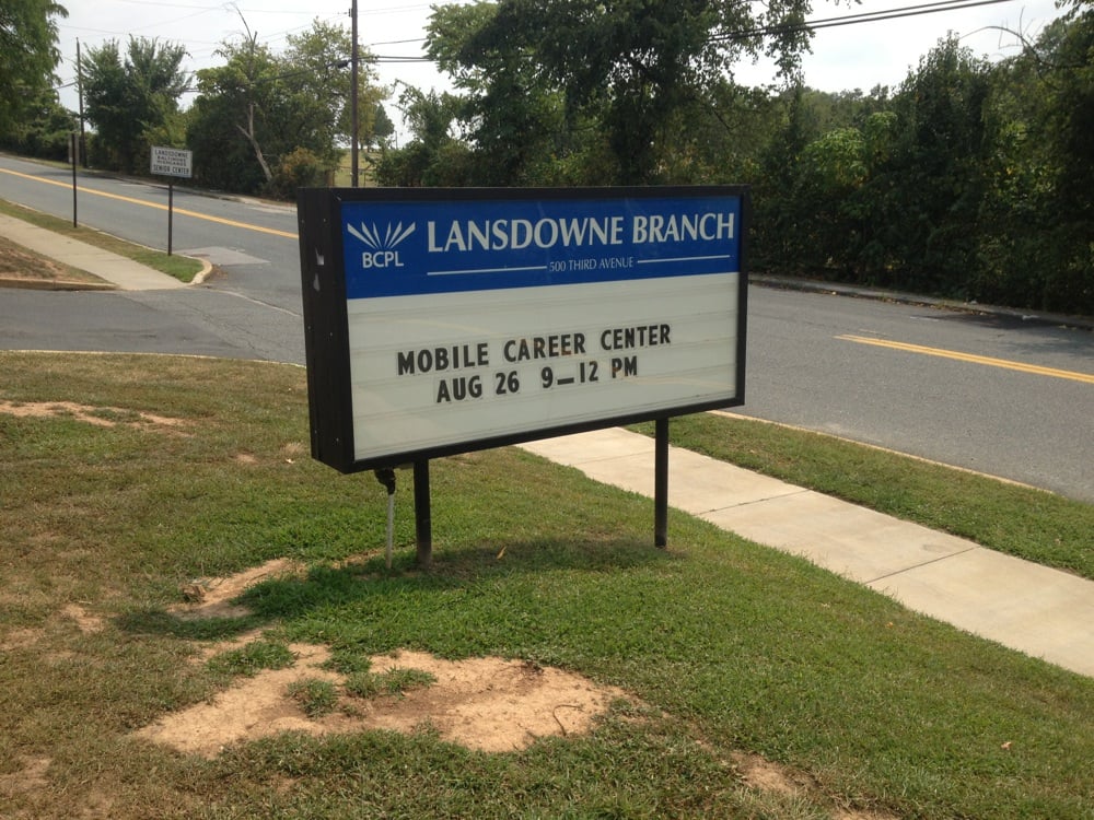 BALTIMORE COUNTY PUBLIC LIBRARY - LANSDOWNE BRANCH - Updated December ...