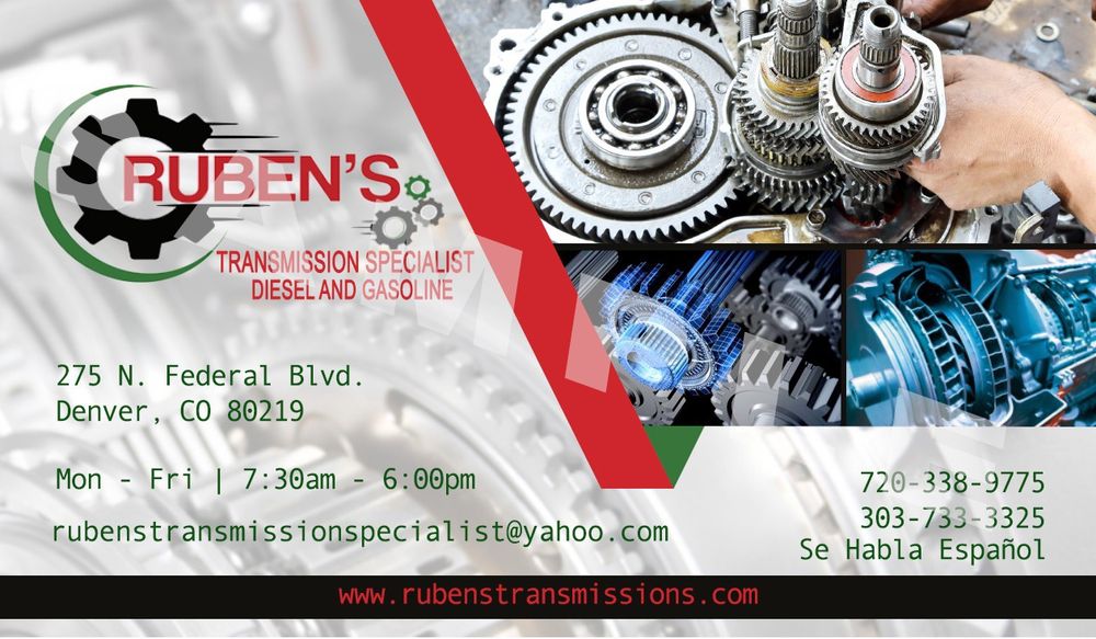 RUBEN’S TRANSMISSION SPECIALIST - Updated October 2025 - 275 Federal ...