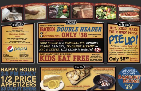 TRACKSIDE PIZZA - Updated October 2025 - 80 Photos & 148 Reviews - 1114 ...