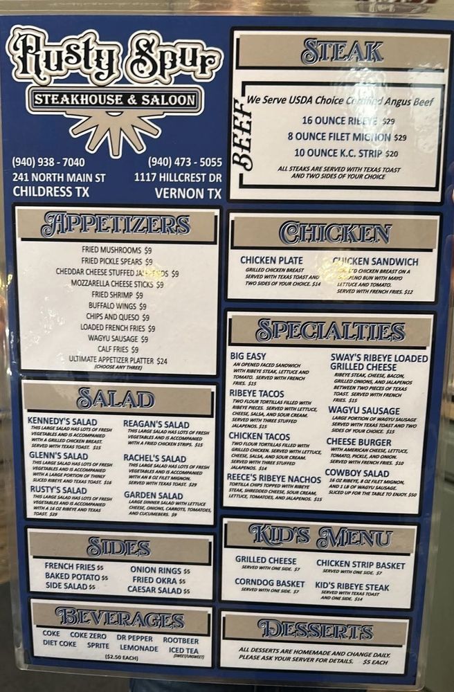 RUSTY SPUR STEAKHOUSE & SALOON - Updated December 2025 - 241 N Main St ...