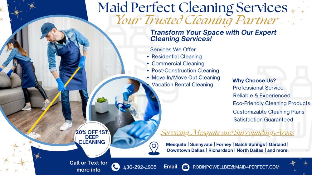 MAID PERFECT CLEANING SERVICES - Updated June 2025 - Mesquite, Texas ...