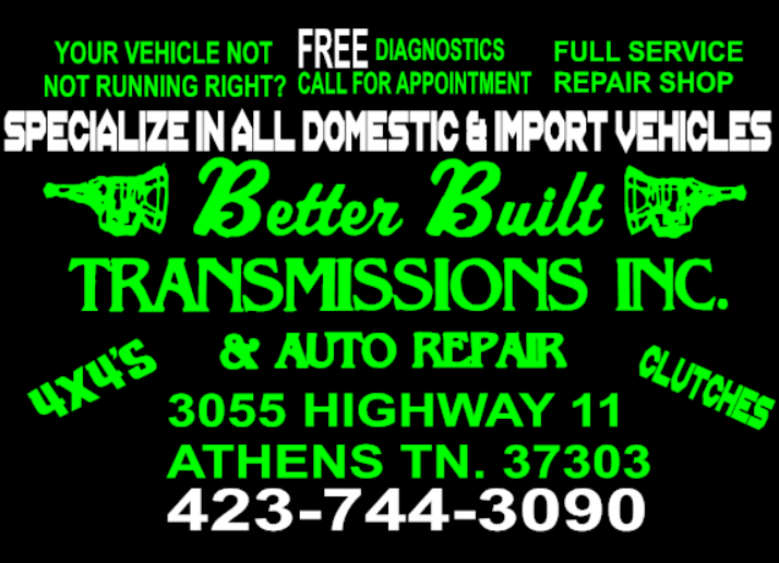 BETTER BUILT TRANSMISSIONS - Updated January 2026 - 3055 Hwy 11 S ...