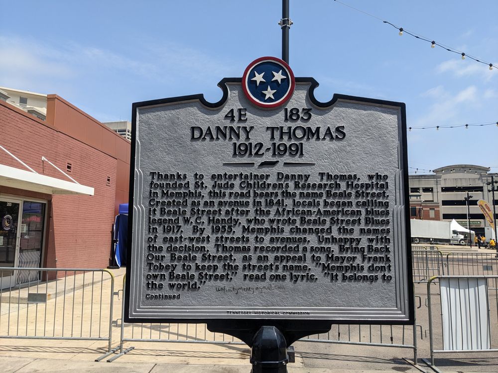 DANNY THOMAS - Updated October 2025 - 200C Beale St, Memphis, Tennessee ...