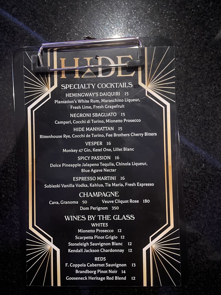 HIDE SPEAKEASY - 121 Washington St, Providence, Rhode Island - Speakeasies - Restaurant Reviews ...