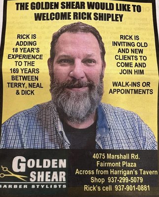 RICK SHIPLEY -GOLDEN SHEAR - Updated June 2026 - 4075 Marshall Rd ...