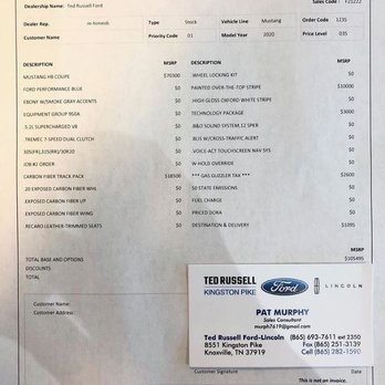 TED RUSSELL FORD LINCOLN - KINGSTON PIKE - Updated March 2025 - 45 ...