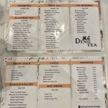 DING TEA - NORTHRIDGE - Updated May 2024 - 170 Photos & 59 Reviews ...