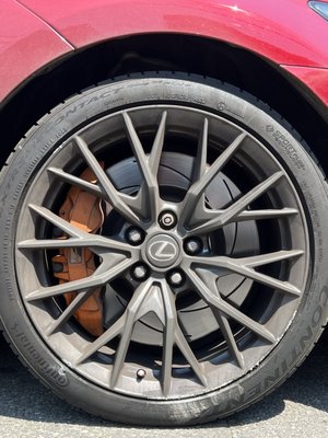 Crimson Wheel Repair Powder Coating