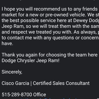 DEWEY DODGE CHRYSLER JEEP - Updated January 2025 - 11 Photos & 55 ...