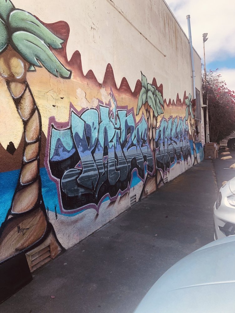 PALM TREES & GRAFFITI MURAL - 10619 MacArthur Blvd, Oakland, CA - Yelp