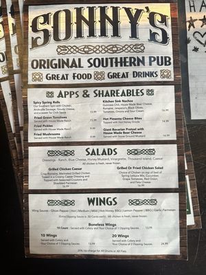 SONNY’S ORIGINAL SOUTHERN PUB - Updated December 2024 - 2613 Adair Dr ...