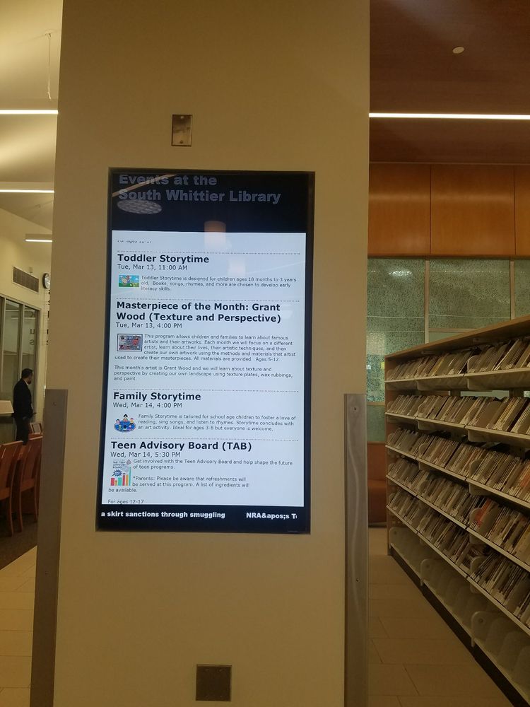 LA COUNTY LIBRARY - SOUTH WHITTIER LIBRARY - Updated November 2024 - 17 ...