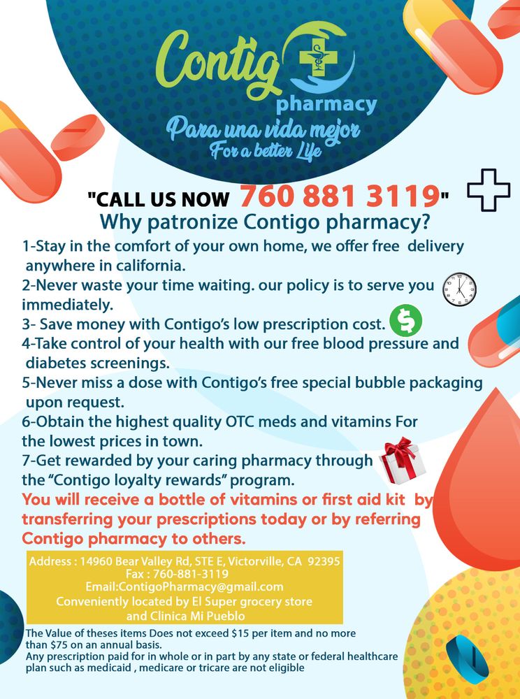CONTIGO PHARMACY - Updated August 2025 - 14960 Bear Valley Rd ...