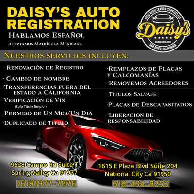 DAISY’S AUTO REGISTRATION SERVICES - Updated October 2025 - 33 Photos ...