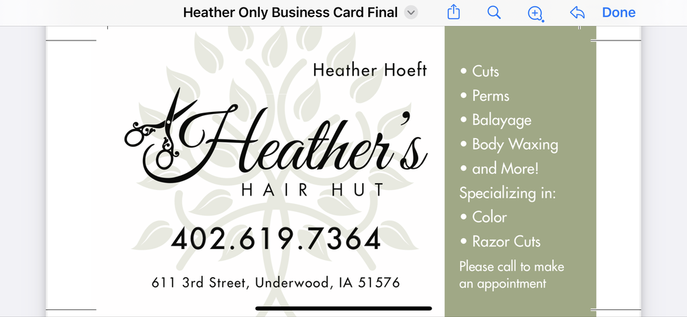 HEATHER’S HAIR HUT - Updated December 2025 - 611 3rd St, Underwood ...