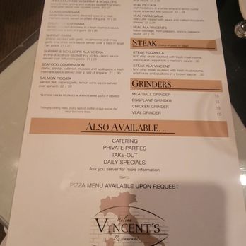 VINCENT’S ITALIAN RESTAURANT - Updated October 2024 - 40 Photos & 66 ...