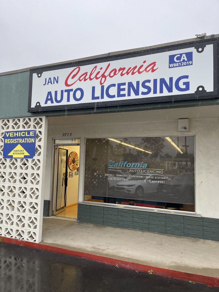 CALIFORNIA AUTO LICENSING - Updated October 2025 - 9719 Campo Rd ...