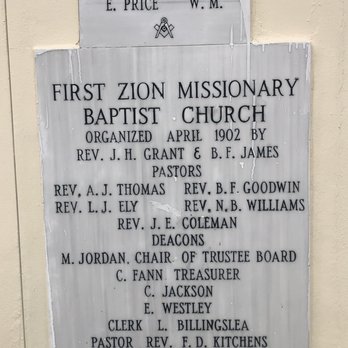 FIRST ZION MISSIONARY BAPTIST CHURCH - Updated December 2025 - 125 SW ...