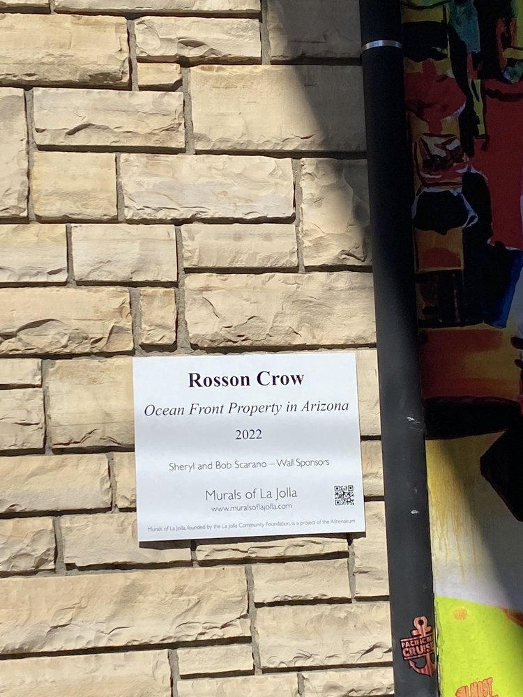 ROSSON CROW MURAL - Updated July 2024 - 933 Drury Ln, San Diego ...