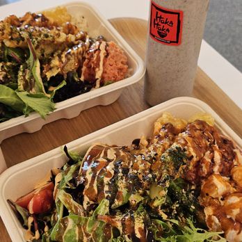 Super Hoka Craft Bowl, Fire Cracker Craft Bowl, Black Sesame Milk Tea