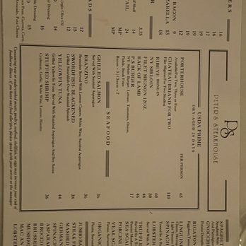 PETER’S STEAKHOUSE - Updated October 2025 - 102 Photos & 48 Reviews - 1 ...