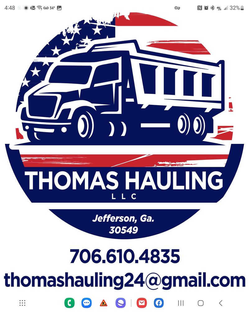 THOMAS HAULING - Jefferson, GA - Yelp