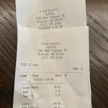 GRAND COUNTRY BUFFET - Updated December 2025 - 76 Photos & 250 Reviews ...