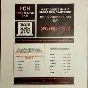 FIRST CHOICE HAIR - Updated January 2026 - 540-4915 130TH AVE SE ...