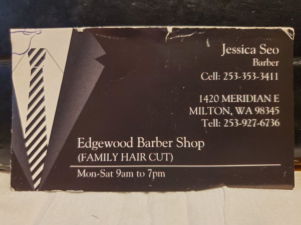 EDGEWOOD BARBER SHOP - 1420 Meridian E, Milton, Washington - Barbers ...