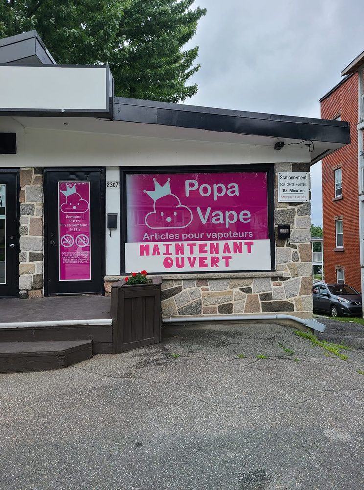 POPA VAPE - Updated March 2026 - 2307 Rue Galt O, Sherbrooke, Quebec ...