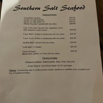 SOUTHERN SALT SEAFOOD COMPANY AND WATERFRONT RESTAURANT - Updated June ...