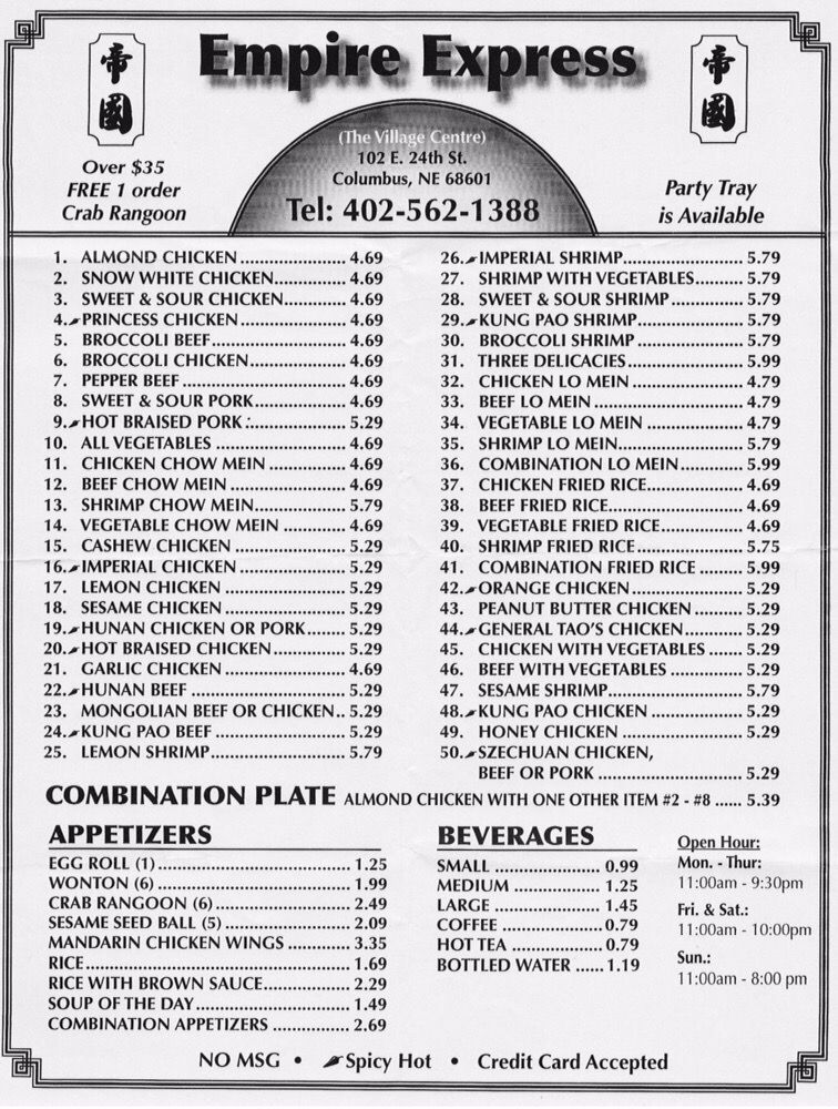 EMPIRE EXPRESS - Updated August 2025 - 13 Reviews - 102 E 24th St ...