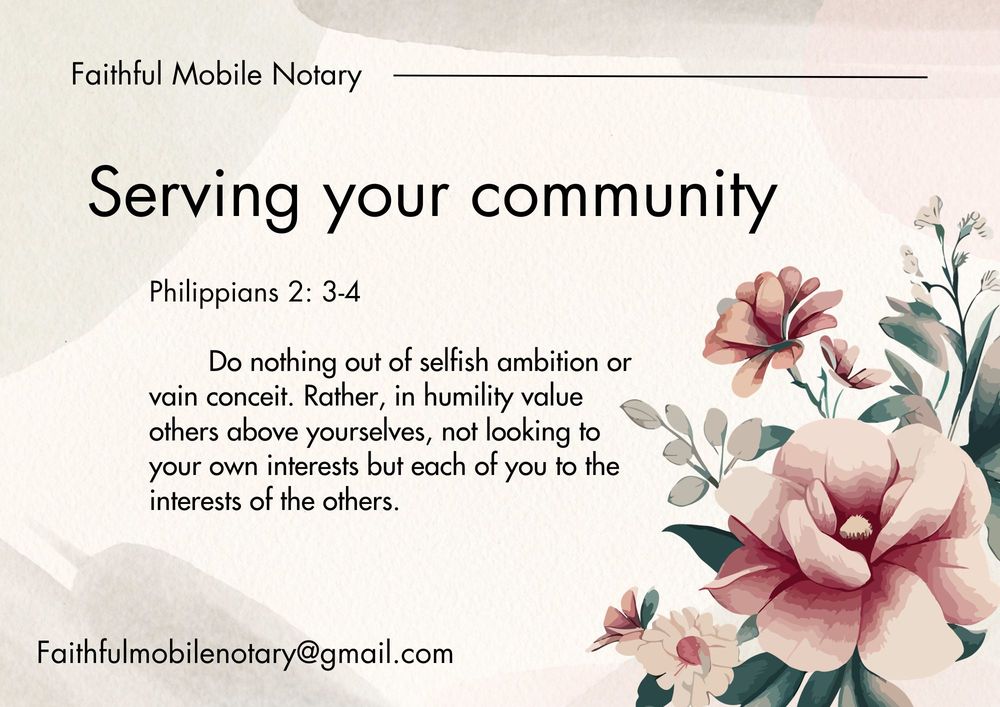 FAITHFUL MOBILE NOTARY - Request a Quote - Jacksonville, Florida ...