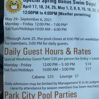 PARK CITY SWIM CLUB - Updated December 2025 - 37 Photos & 44 Reviews ...