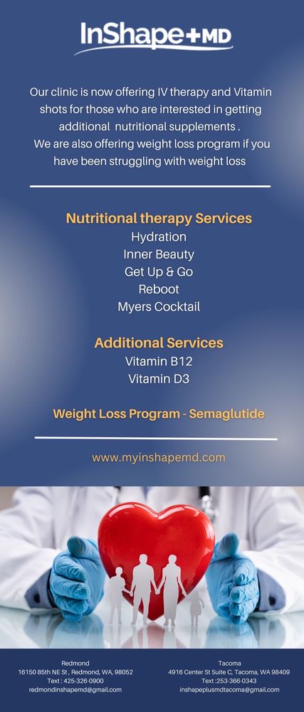 INSHAPEMD PLUS - Updated August 2025 - 16150 NE 85th Street, Redmond ...