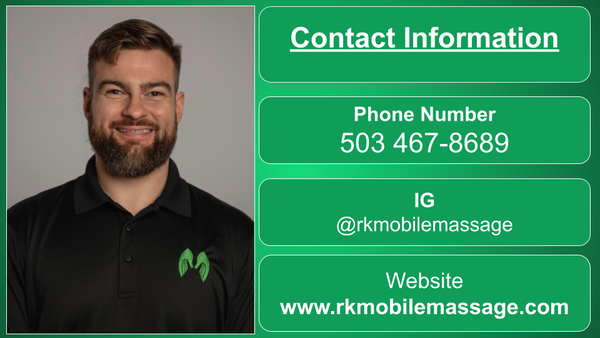 RK MOBILE MASSAGE - Updated June 2026 - 840 SW Touchmark Way, Portland ...