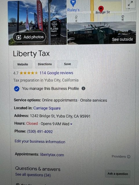 LIBERTY TAX SERVICE - Updated May 2024 - 11 Reviews - 1242 Bridge St ...