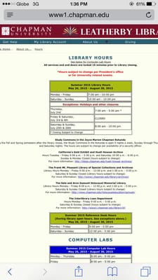 CHAPMAN UNIVERSITY LEATHERBY LIBRARIES - Updated October 2025 - 50 ...