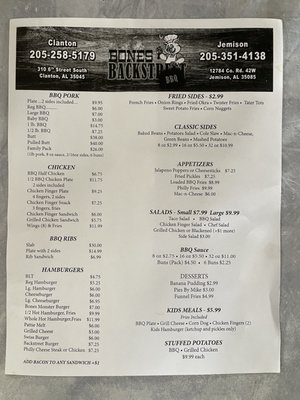 BONES BACKSTREET BBQ JEMISON - Updated December 2025 - 19 Photos & 19 ...