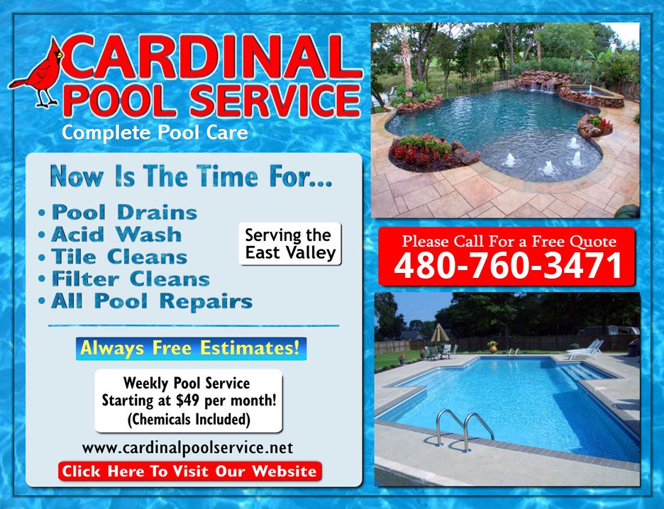 CARDINAL POOL SERVICE - Updated October 2025 - 9221 E Baseline Rd, Mesa ...