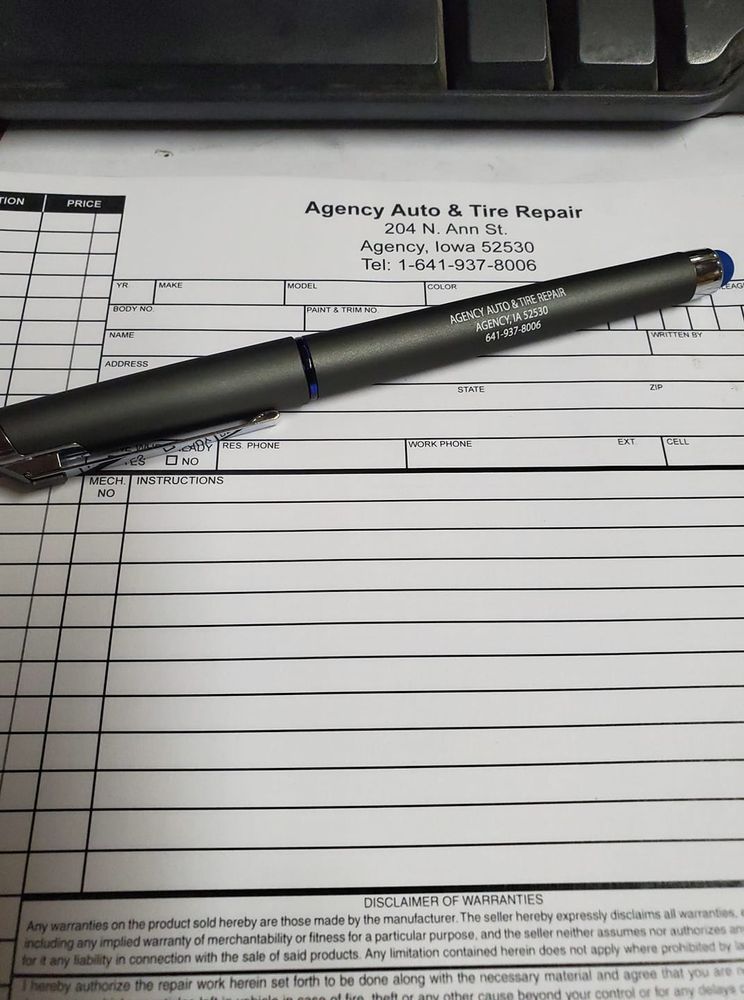 Auto Repair - AGENCY AUTO & TIRE REPAIR - 204 N Ann St, Agency, Iowa ...