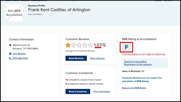 FRANK KENT CADILLAC OF ARLINGTON - Updated December 2025 - 27 Photos ...