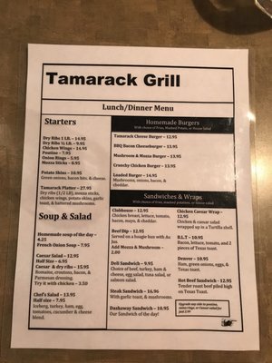 THE TAMARACK GRILL - 3680 - 2nd Avenue W, Prince Albert, Saskatchewan ...