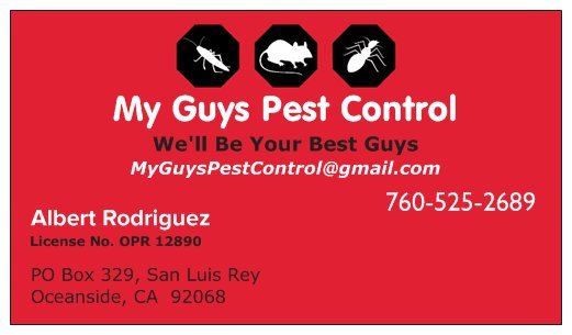 MY GUYS PEST CONTROL - Updated September 2025 - Oceanside, California ...