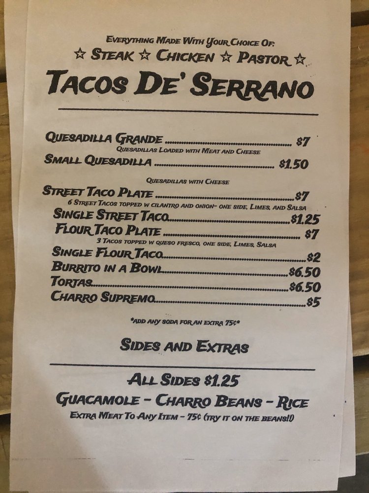 TACOS DE SERRANO - Updated April 2024 - Humble, Texas - Food Trucks ...