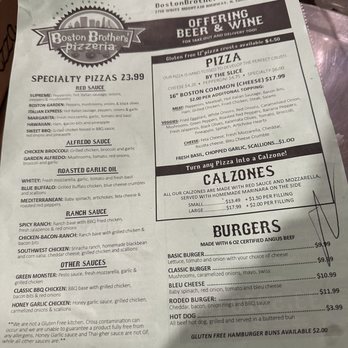 BOSTON BROTHERS PIZZERIA - Updated October 2025 - 70 Photos & 183 ...