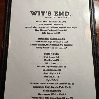 WITS END - Updated August 2025 - 61 Photos & 18 Reviews - 3320 Rivers ...